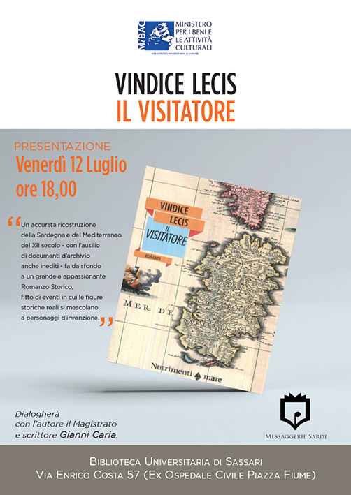“Il Visitatore”, il nuovo romanzo storico di Vindice Lecis - SARdies.it